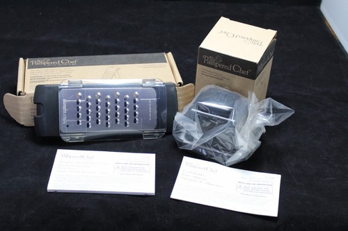 Pampered Chef Microplane Grater 1108 And Food Holder 1124 New in Box | eBay