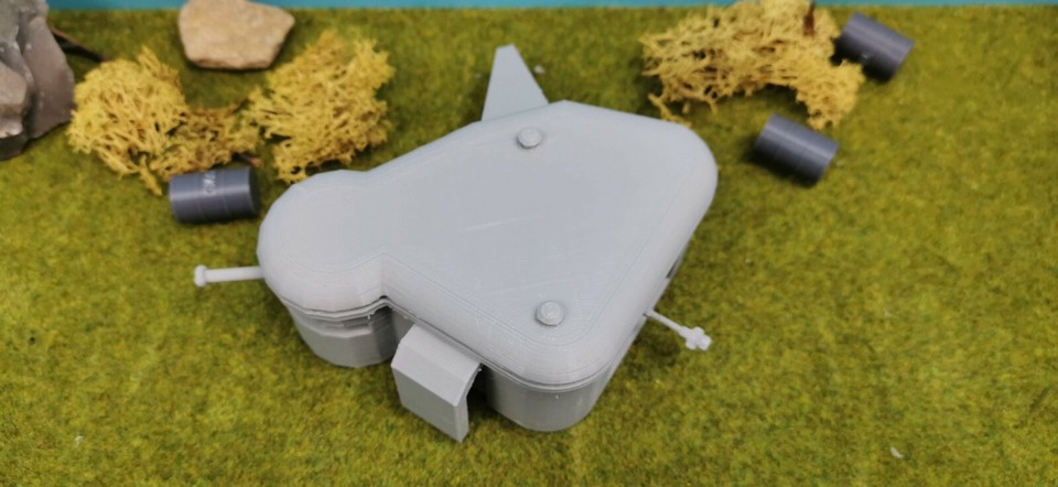 German MG Bunker Military 3D Print World War II Diorama WW2 Model 1:87 ...