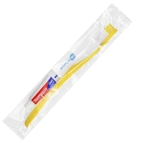 1 X Travel Disposable Toothbrush Kit With Toothpaste Sachet | eBay