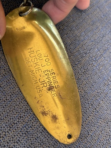 Vintage Dare Devil Spoon Lure Len Thompson #2 Yellow/Red | eBay