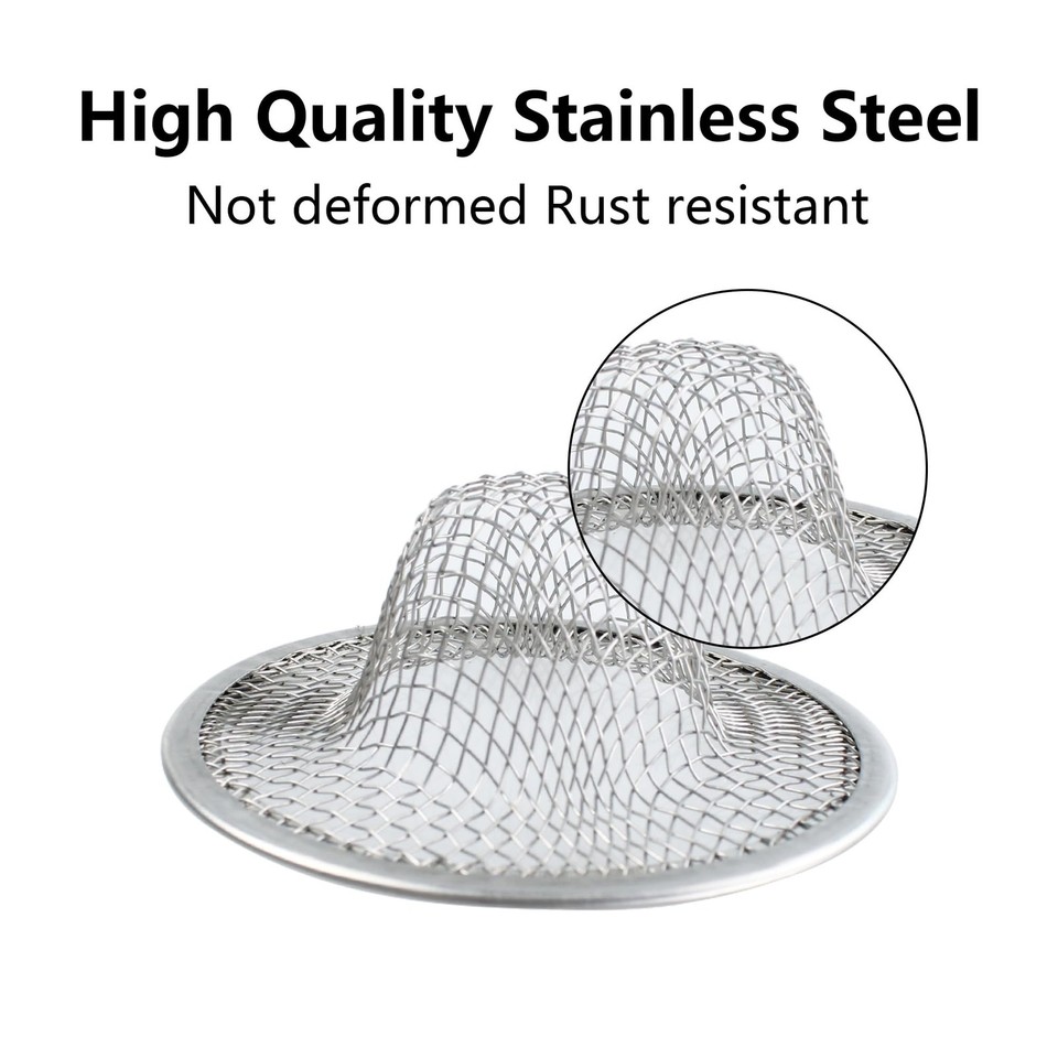 2PCS Kitchen Sink Strainers, 2" Top/1" Basket, Round Drain Filter ...