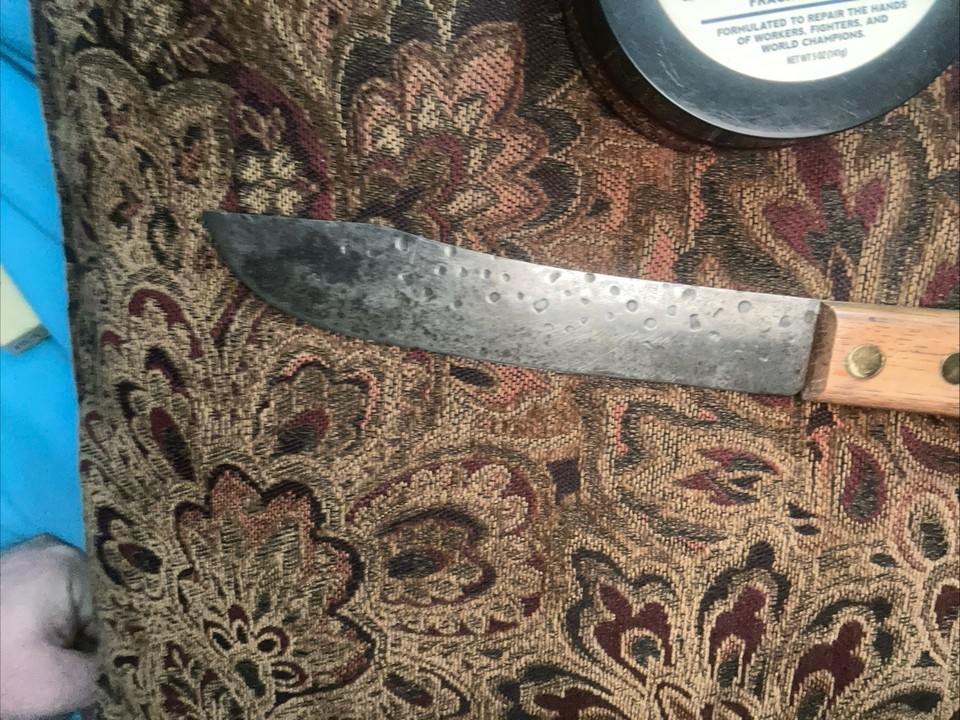 Vintage Remington Moorman's butcher fixed blade, Meat Cutting, 3 Rivets ...