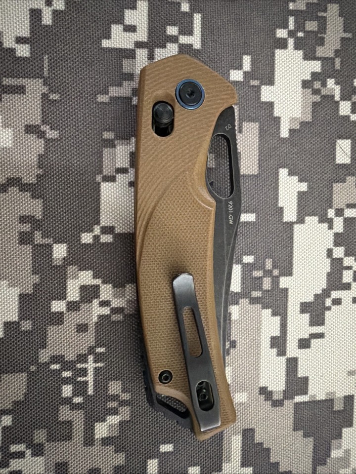 SRM Knives 9201 Ambi Lock Folding Knife 3.5" D2 Tool Steel Blade G10 ...