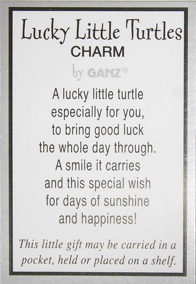 Ganz Charm, Lucky Little Turtle (EL6533) | eBay