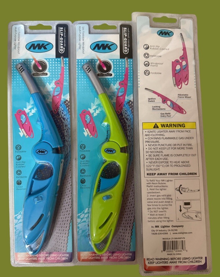MK Jumbo Flexible Refillable Willow BBQ 3 Lighter FREE SHIPPING | eBay