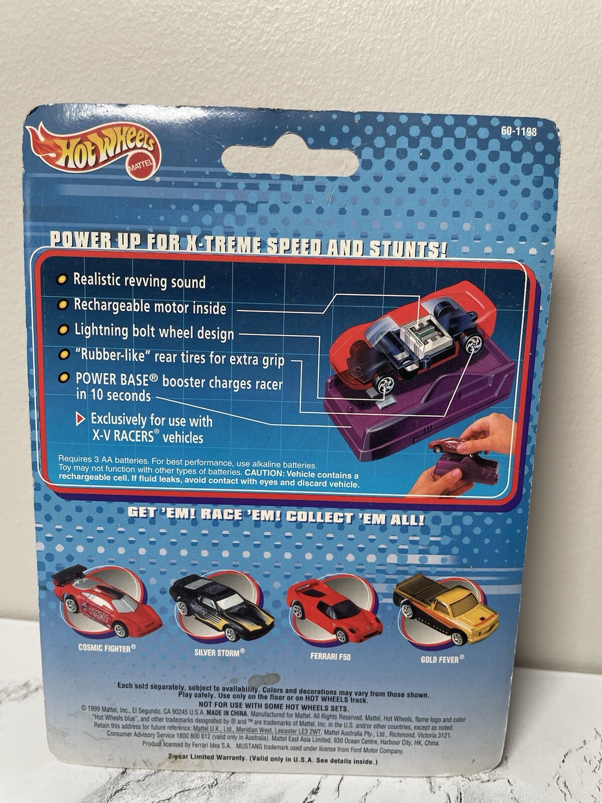 Hot Wheels Motorized X-V Racers Gold Fever Truck 1999 New NIP Diecast ...