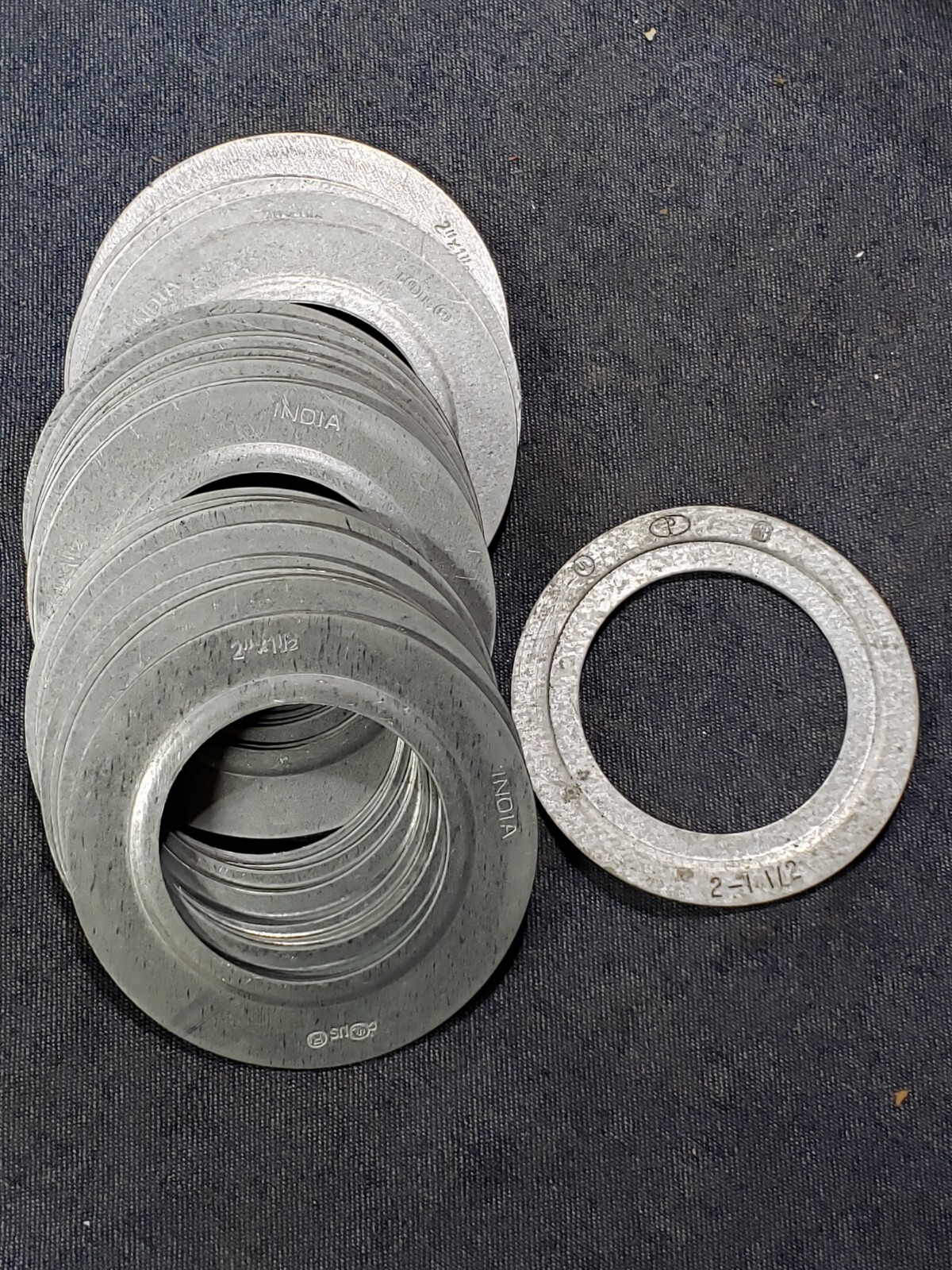 (24Pc) Conduit Knockout Reducing Washers 2"- 1-1/2" Galvanized Steel | eBay