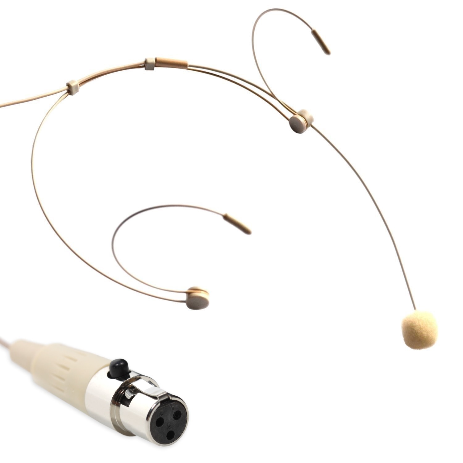 Headworn Headset Microphone 3 Pin Mini XLR, for AKG Samson Wireless Mic ...