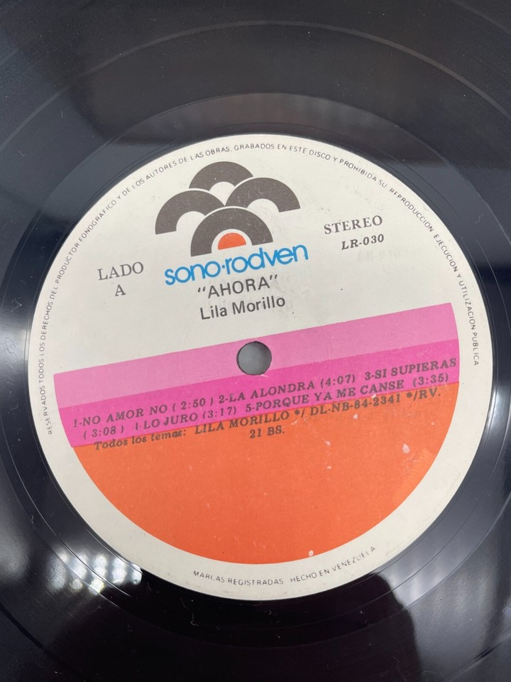 Lila Morillo Ahora LP 1984 Love Sono Rodven 030 Latin Pop Ballad Vinyl ...