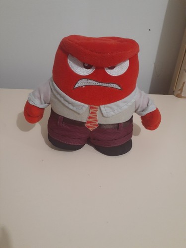 Disney Pixar Plush Anger INSIDE OUT 1st Movie 6” Character Doll Stuffed ...