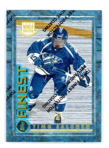 1995 Topps Finest #137 Timo Salonen World Junior Championship - | eBay