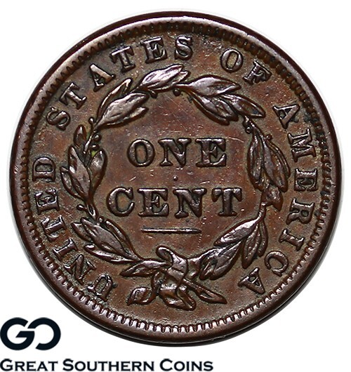 1838 Large Cent, Coronet Head, Choice AU++ Early Date | eBay