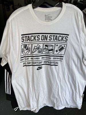 nike Vintage Stacks On Stacks T Shirt XL | eBay