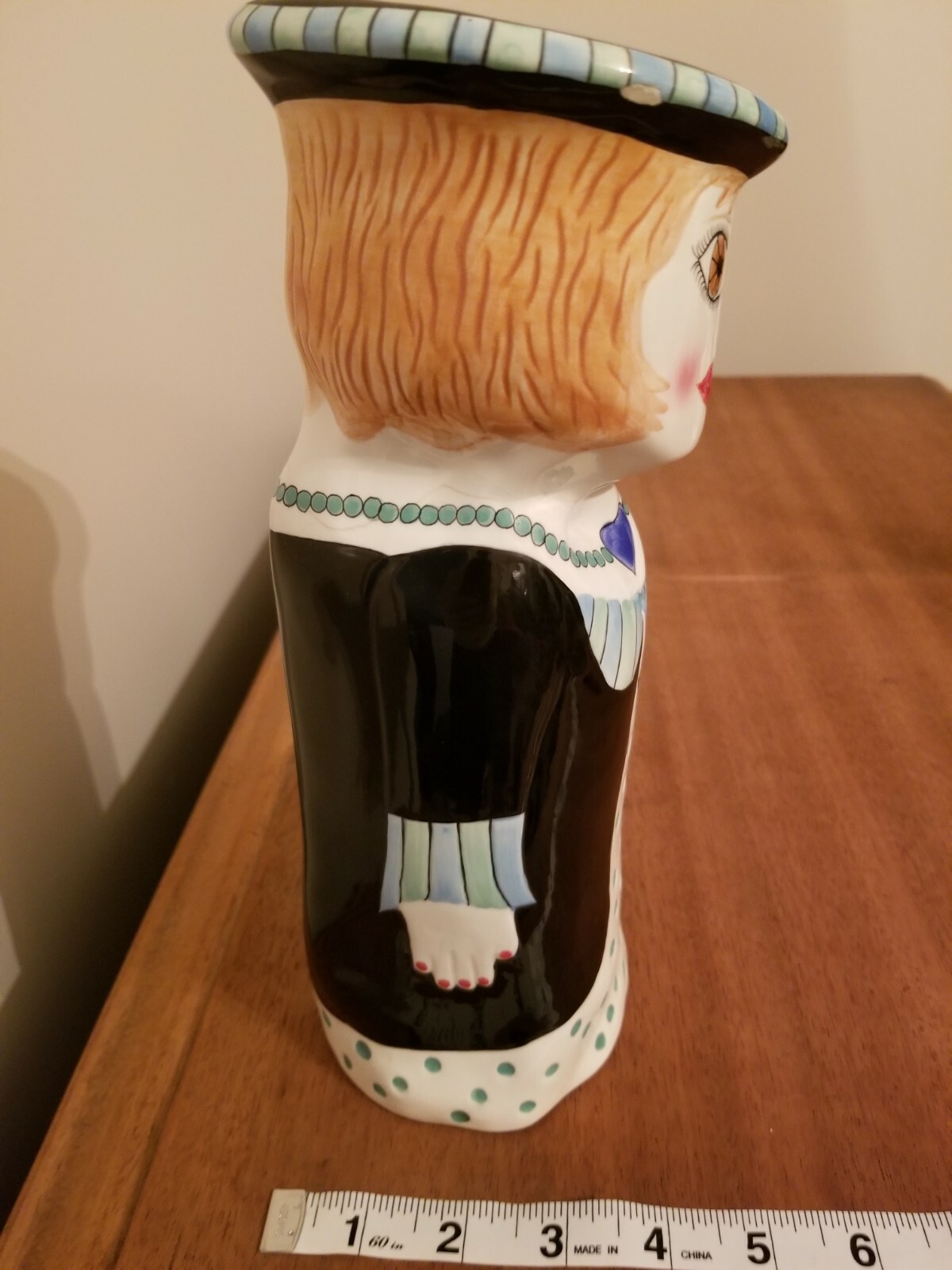 Vintage Susan Paley Ganz Bella Casa MILLIE Vase Ceramic Painted Vase 10 ...