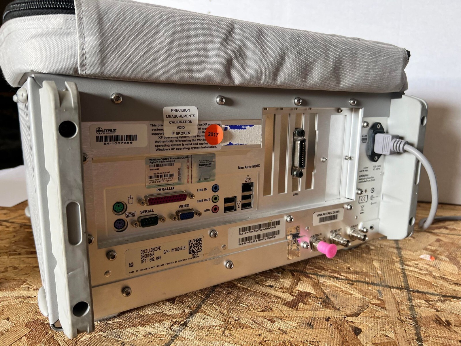 Agilent DSO8104A 1GHZ 4Gsa/s Infiniium Mixed Signal Oscilloscope OPT ...