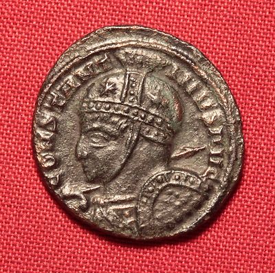 Ancient Roman Bronze Constantinus AE3 Coin, Helmeted Emperor! | eBay