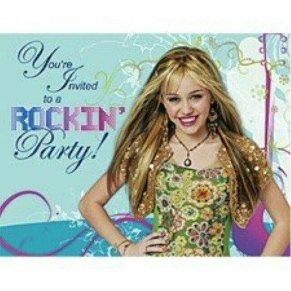 8 Count Hannah Montana Birthday Invitations Party Favors Cards Hallmark ...