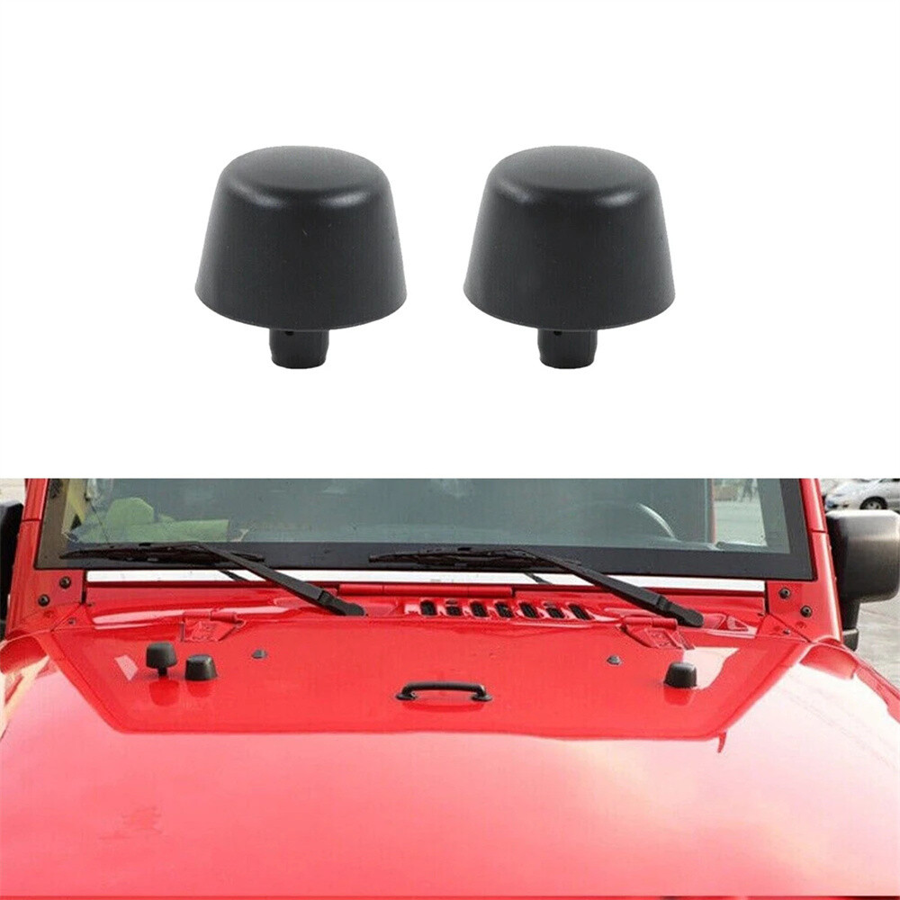 2x Rubber Bumper Cushion Hood Stopper For 2007-2017 Jeep Wrangler JK ...