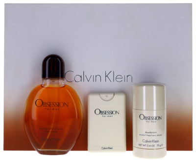 Obsession By CK For Men Set: EDT+EDT Mini+DeoStick (4.0+0.67+2.6)oz ...