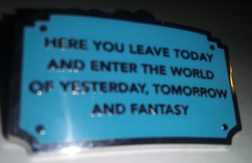 Disney pin Paris quote sign Here you leave today... | eBay