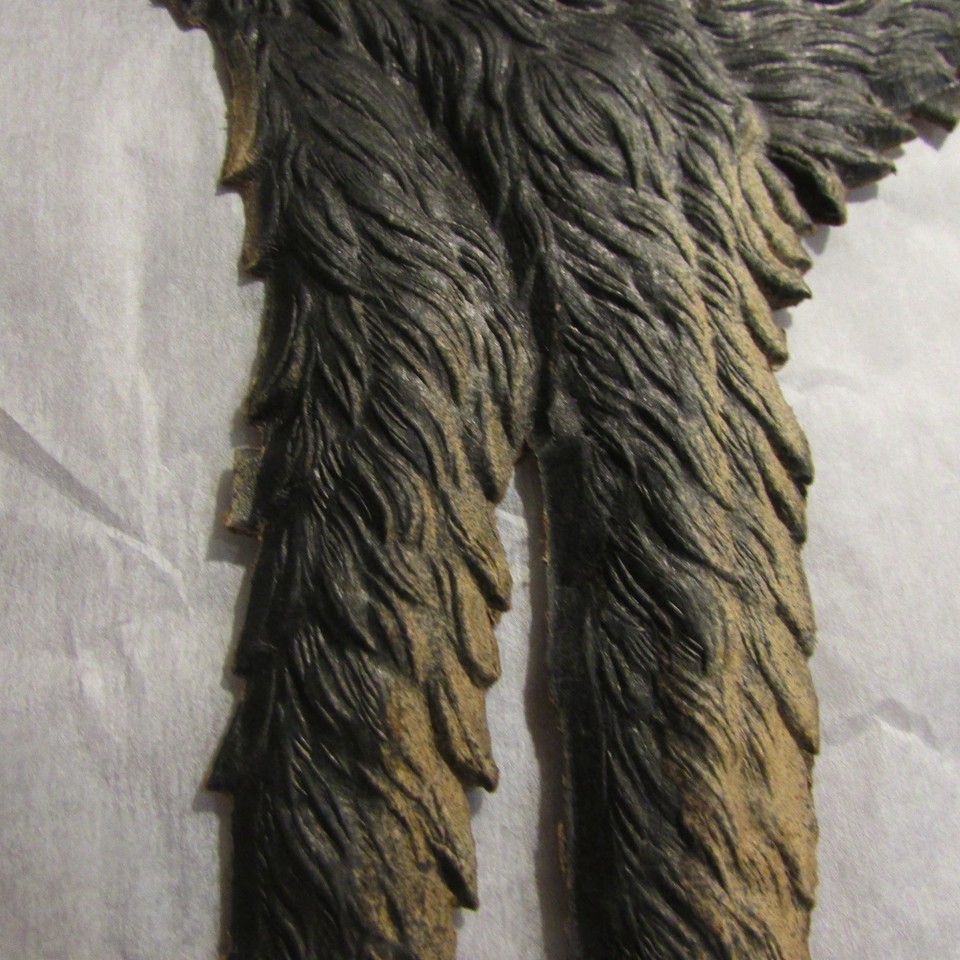 Vintage 1920s German Halloween Diecut Embossed Black Cat Green Eye 9"x7 ...