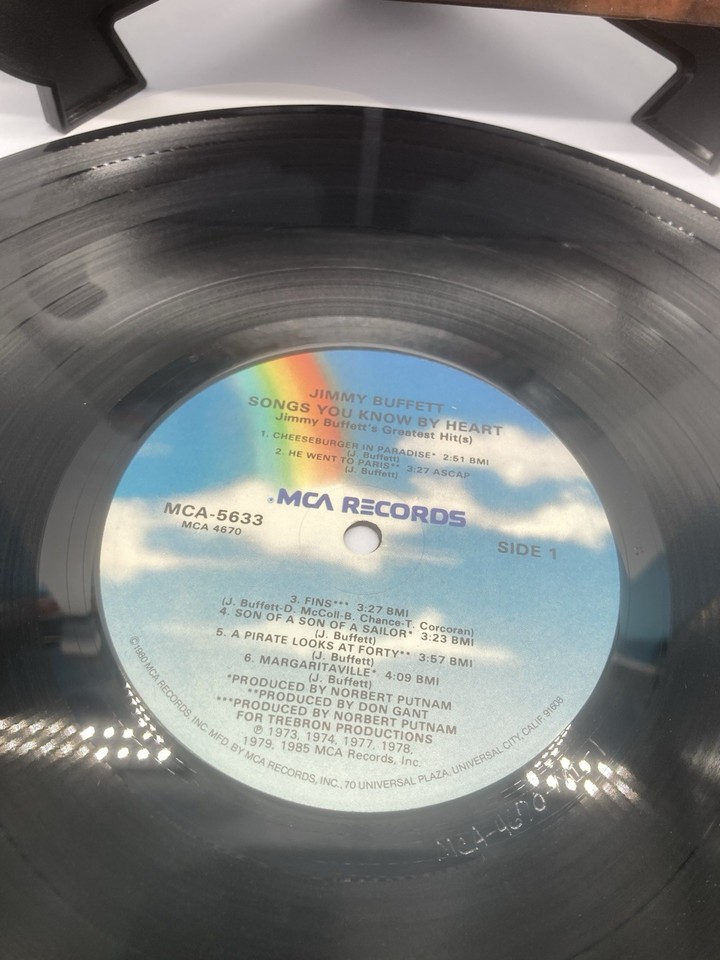 Jimmy Buffett Songs You Know By Heart Vintage Vinyl LP 1985 MCA Record ...