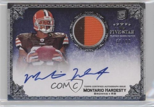 2010 Topps Five Star - Rookie Patch Autograph #164 Montario Hardesty ...