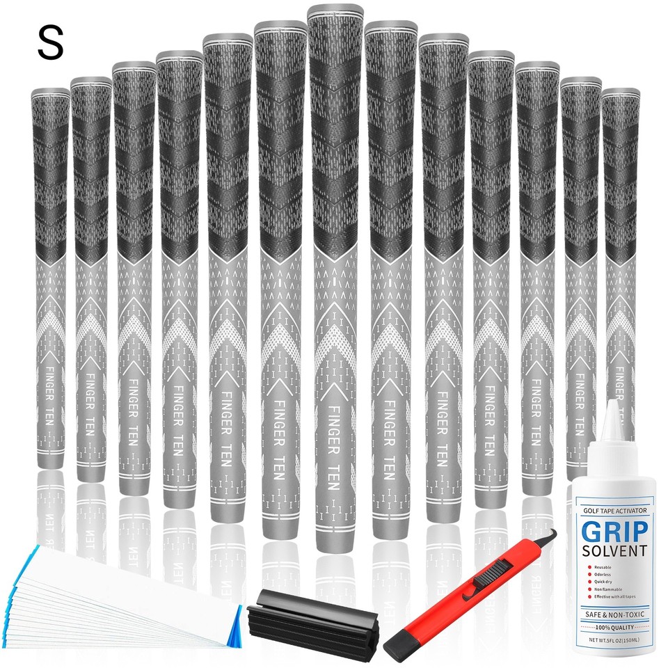 Rubber Golf Grips 13 Pack w/ Repair Kits All Weather Performance Golf ...