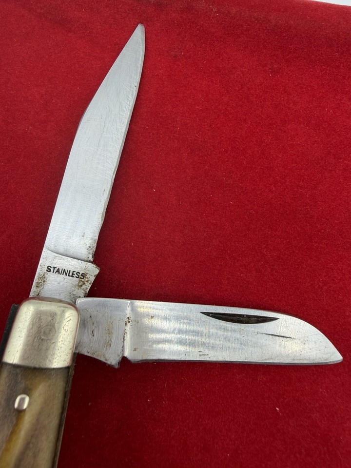 Vintage Puma Pumastock 3 Blade Stockman Knife Germany Solingen Bone | eBay