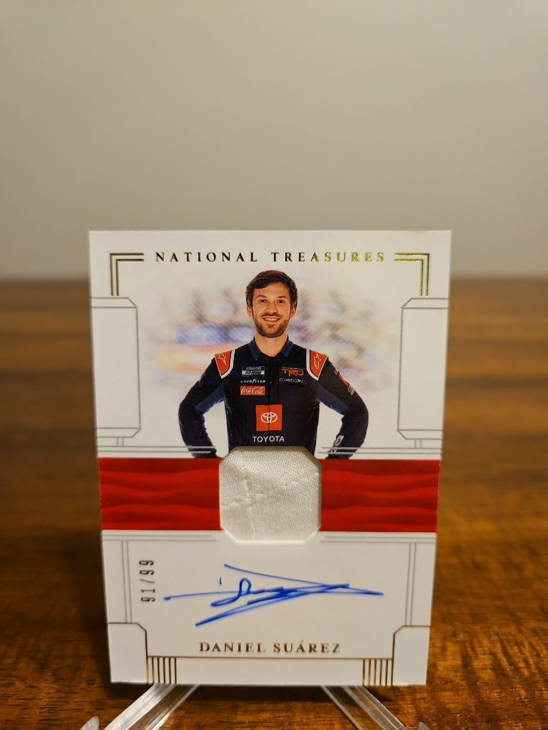 Daniel Suarez 2020 National Treasures NASCAR #FS-DS Firesuit Signatures ...