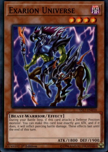 2017 Yu-Gi-Oh Starter Deck Link Strike 1st Edition #YS17EN010 Exarion ...