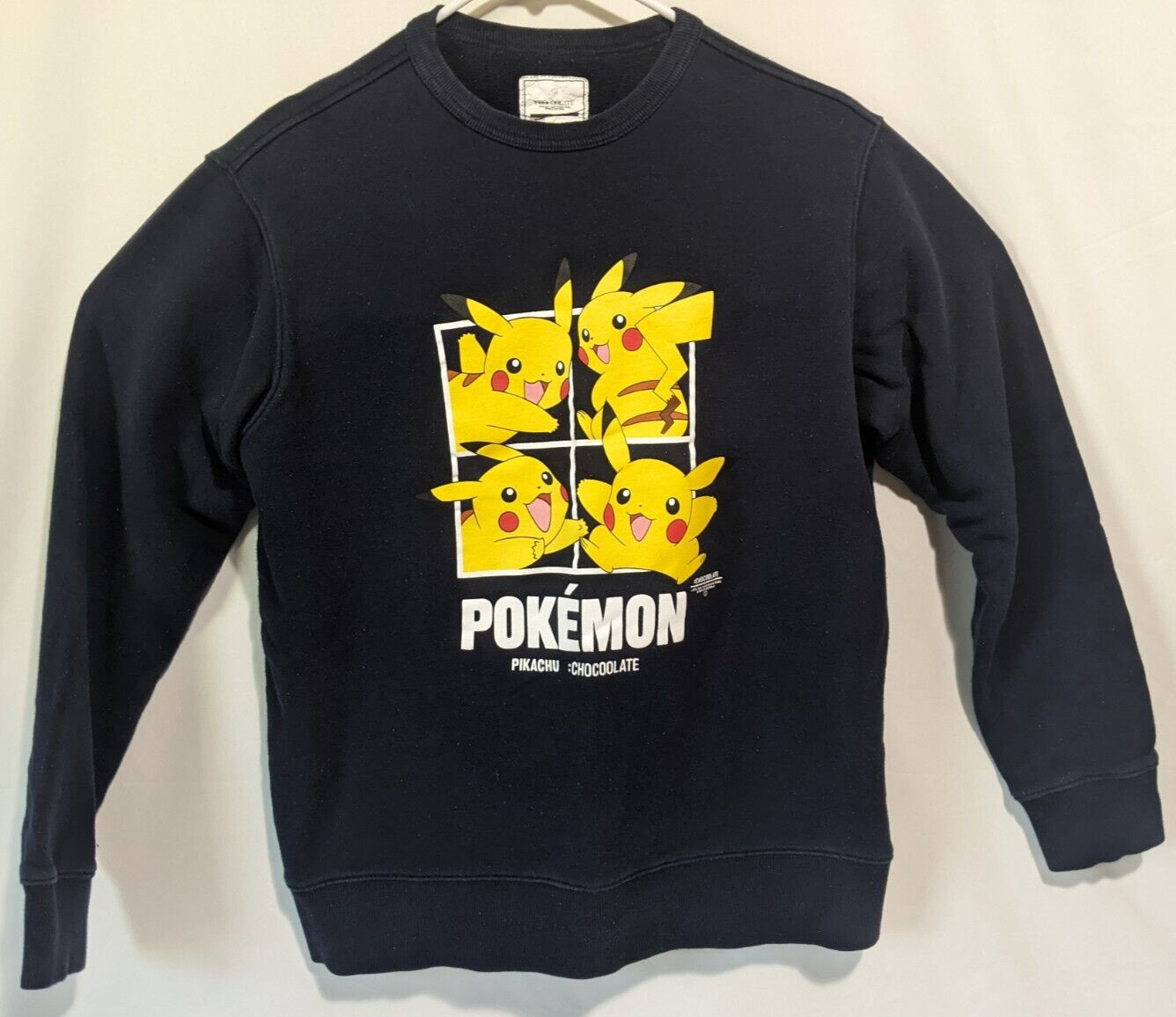 Chocoolate Mens Pokémon Pikachu Crewneck Sweatshirt H… - Gem