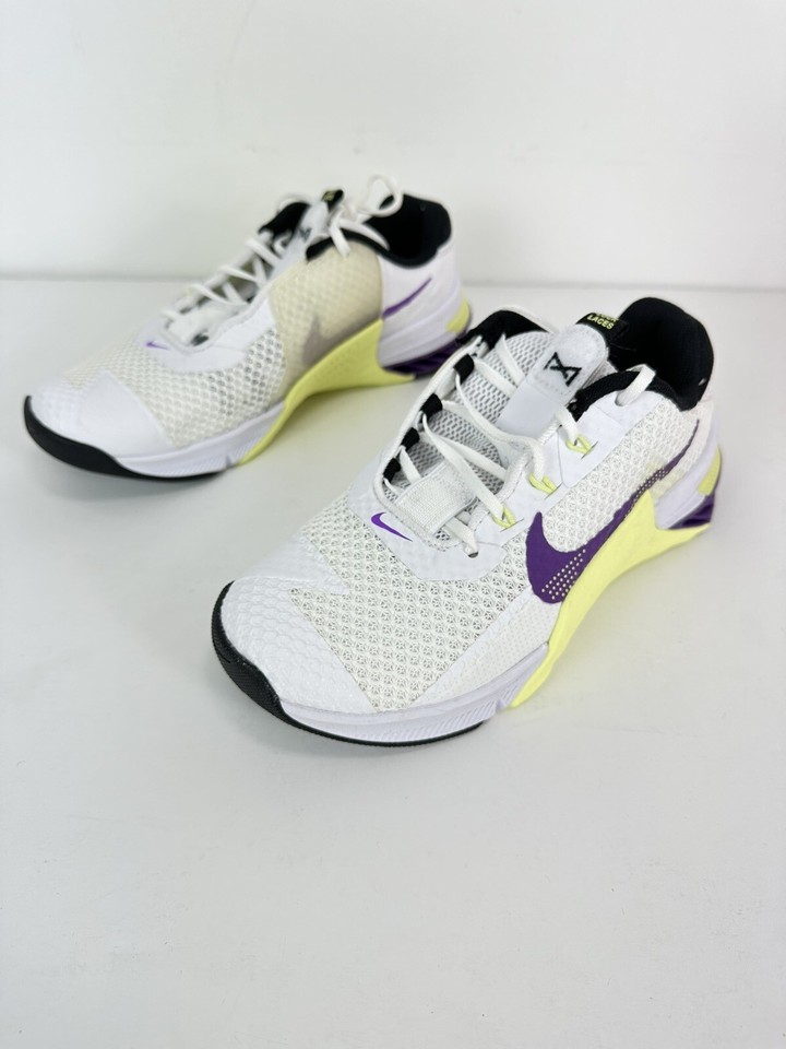 Nike Metcon 7 White Lemon Twist Training Shoes CZ8280-157 Womens Size 5 ...