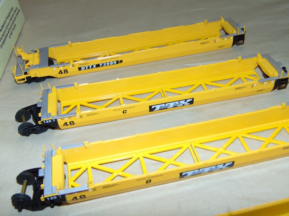 CON COR HO 73989 5 CAR TTX TWIN STACK CONTAINER CARS IN ORIGINAL BOX ...