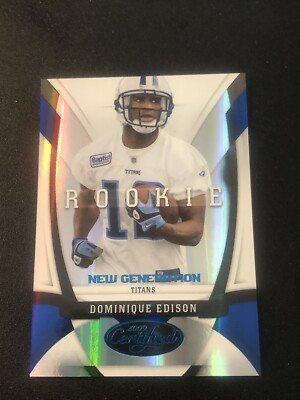 2009 Certified New Generation Mirror Blue /100 Dominique Edison #154 ...