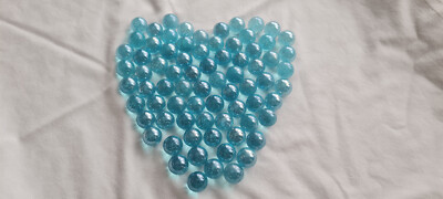 PURIE Blue Glass Transparent 16mm Marble UK Seller | eBay UK