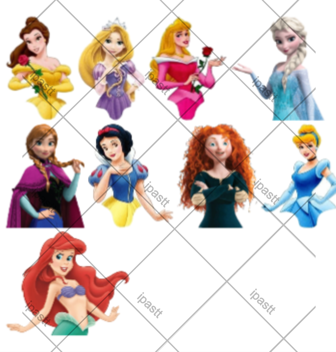 9 Disney Princesses Half Body 2 " Pre Cut Edible Cake Toppers | eBay