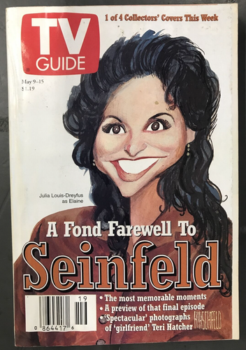 TV GUIDE-MAY 9-15 1998-JULIA LOUIS DREYFUS AS ELAINE-FAREWELL TO ...