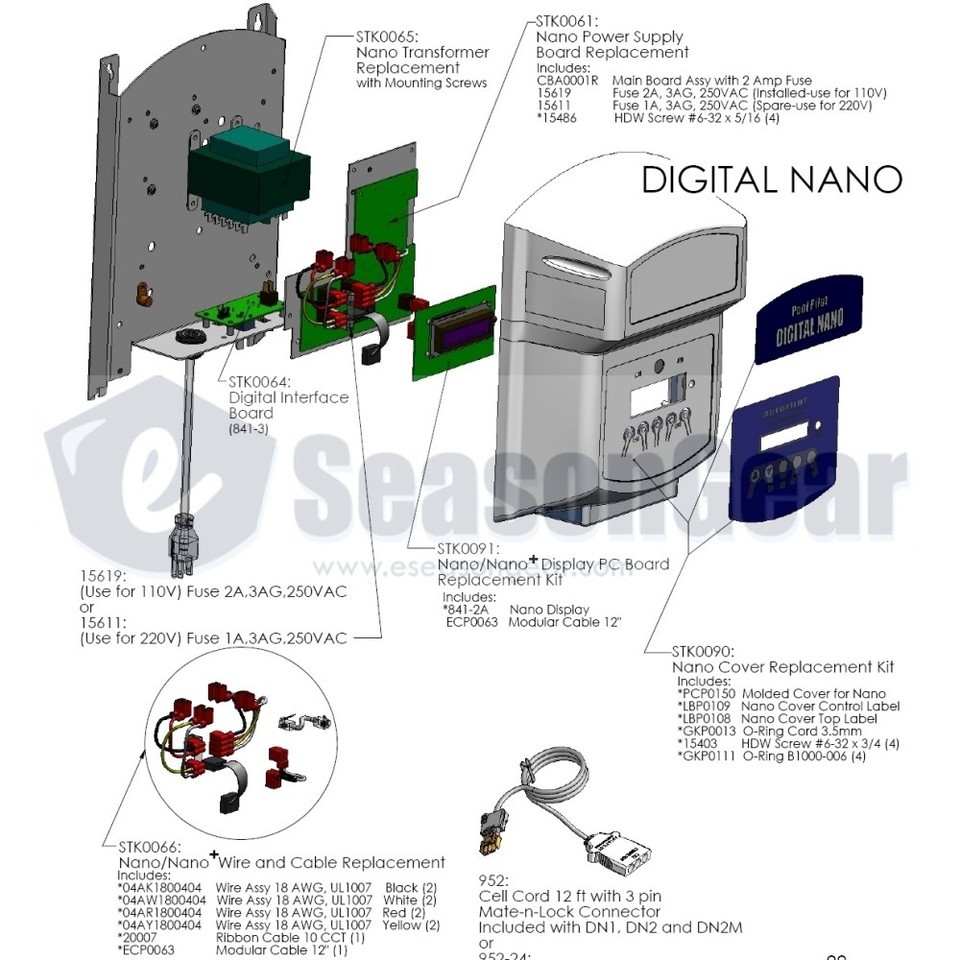 AutoPilot LBP0109 NANO Label - for Pool Pilot Power Supply Display ...