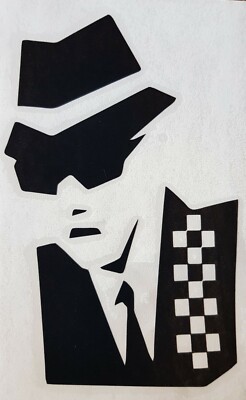 SKA MAN MOD 2 TONE RETRO - VINYL DECAL STICKER FOR CAR WINDOW WALL ...