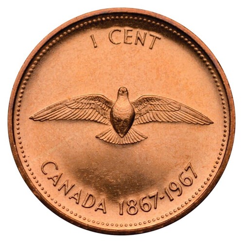 1967 Canada 1 Cent Coin Penny Sealed Uncirculated (one Coin Per ...