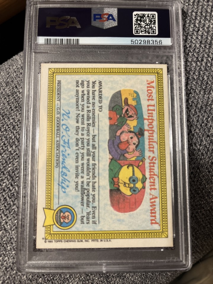 1985 Topps Garbage Pail Kids GPK Stickers #21a Virus Iris PSA 7 NM | eBay