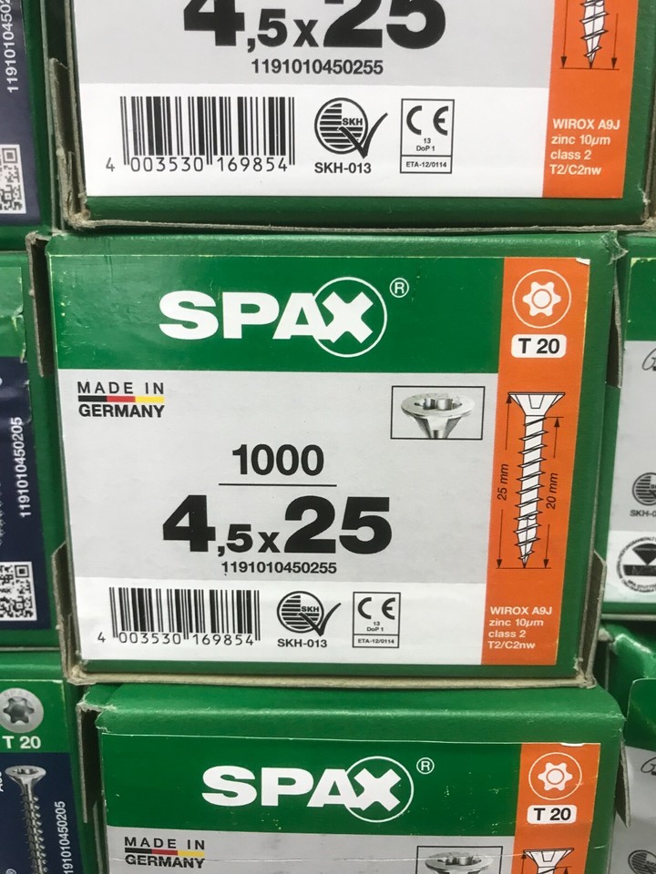 SPAX ®Wirox verz. Original ABC T-Star Plus Senkkopf, Torx ...