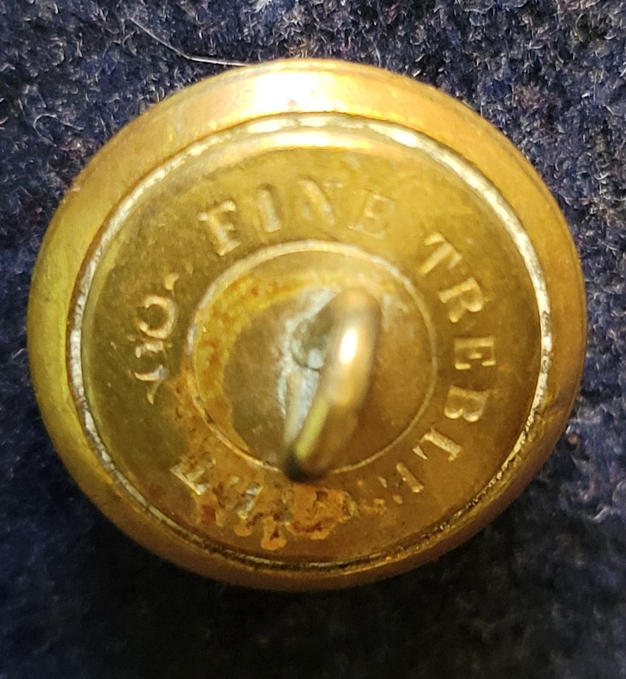 CIVIL WAR PERIOD CONFEDERATE NAVY BUTTON ALBERT# CS-56-Av CSN VARIETY ...