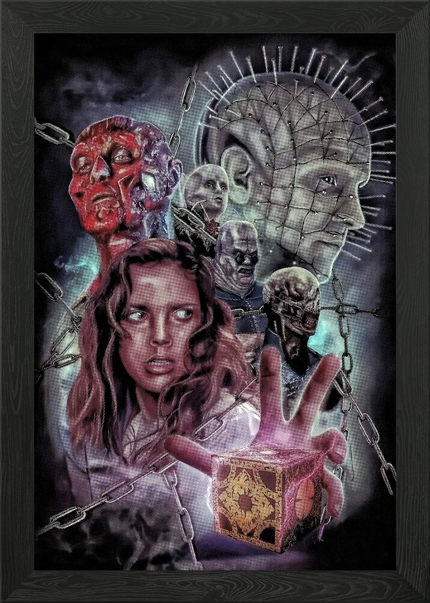 Hellraiser Movie Poster Art Framed Wall Art Poster Canvas Print Picture | eBay