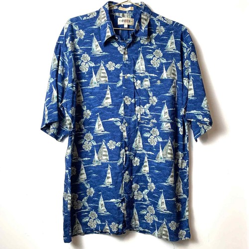 Campia Moda Men's Tropical Hawaiian Button Up Shirt -… - Gem