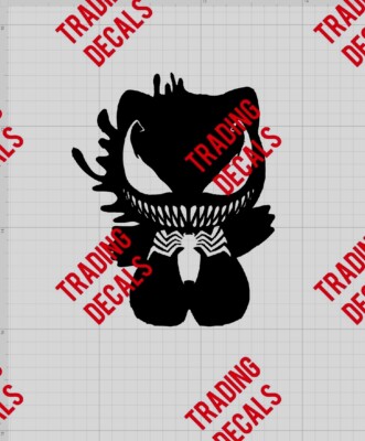 "HELLO KITTY VENOM" SPIDER-MAN MARVEL,HELLO KITTY VENOM VINYL STICKER ...