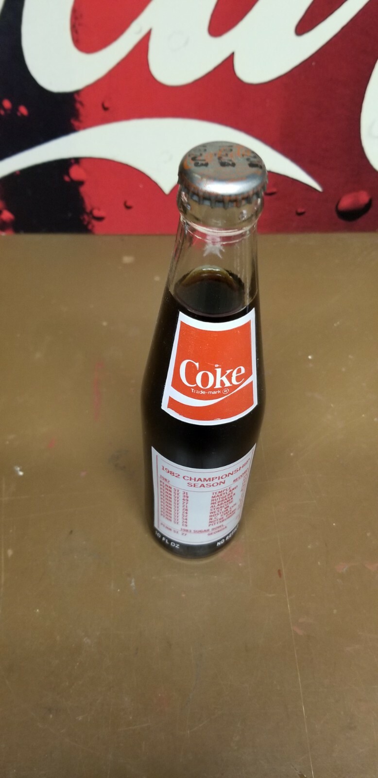 COKE - COLA Collectible PENN STATE '83 National & Sugar Bowl Champions ...