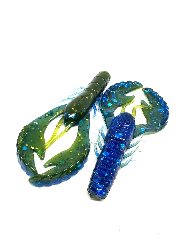 Baby Ecto Craw Bulk Pack- Hand Made baits Multiple Colors Bass Fishing ...
