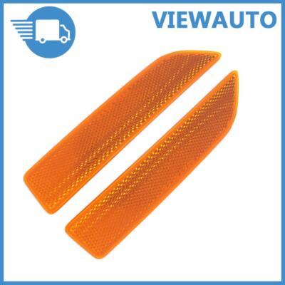 Pair Front Left & Right Side Bumper Cover Reflector Fit For 2007-2010 ...